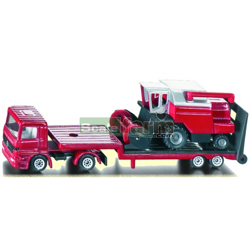SIKU 1620 - Low Loader with Combine Harvester