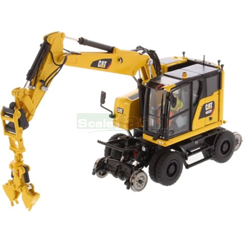 Diecast Masters 85661 - CAT M323F Railroad Wheeled Excavator